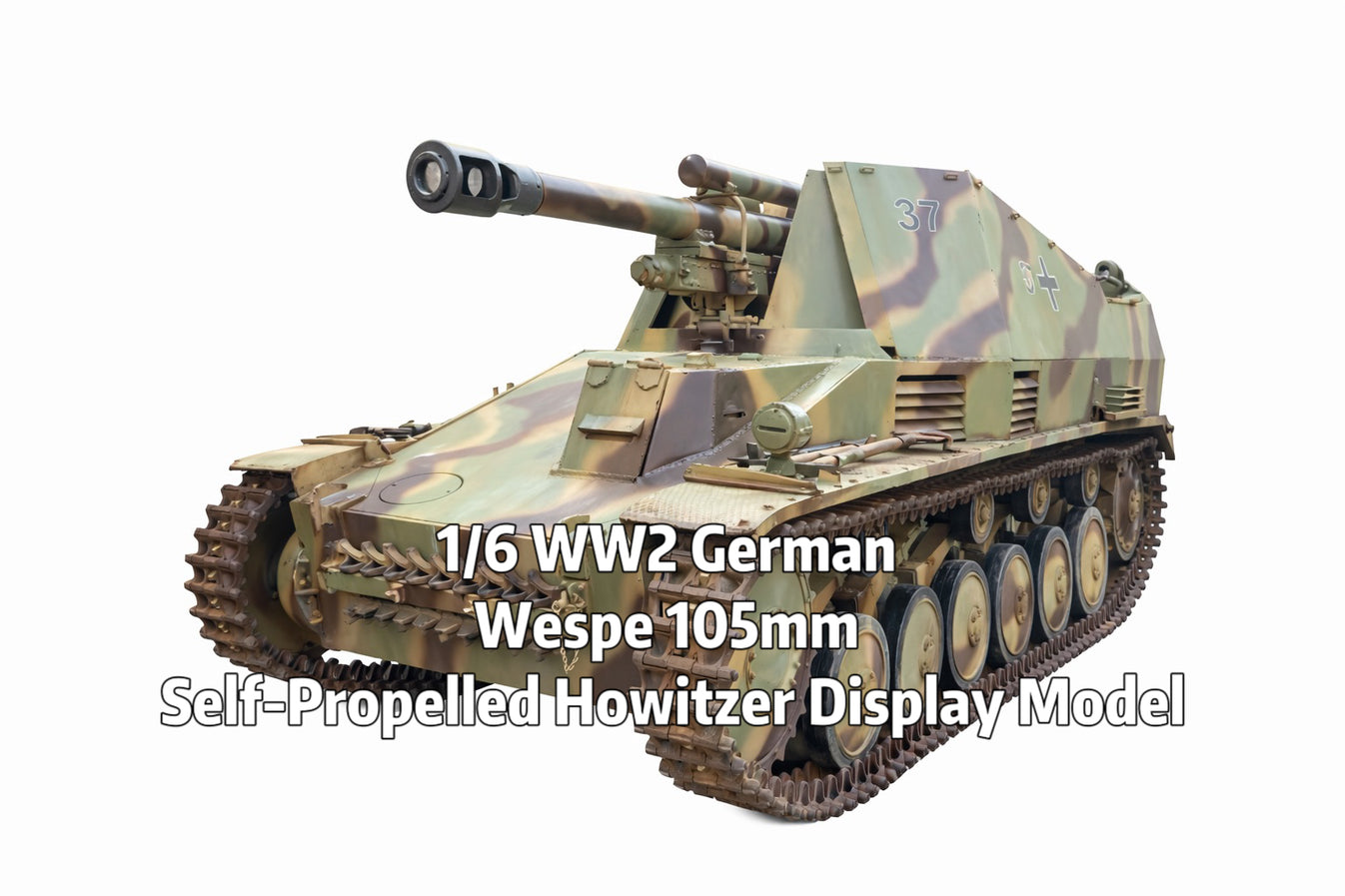 1/6 Scale WW2 German Wespe 105mm Self-Propelled Howitzer Display Model ...