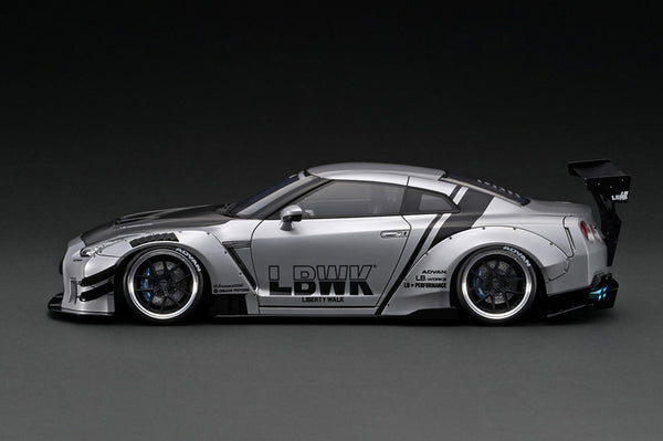 Ignition Model 1/18 LB-Works Nissan GT-R R35 Type 2 Silver IG2343 ...